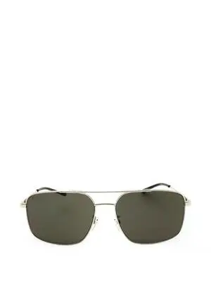 Gucci Rectangle-frame Sunglasses - Silver