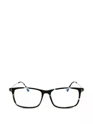 TOM FORD Rectangle Frame Eyeglasses - Brown