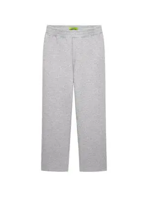 Shanghai Tang Logo-embroidered Straight-leg Track Pants - Grey