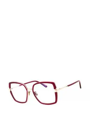 TOM FORD TOM FORD Square Frame Eyeglasses Red