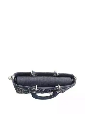 Dior Denim Cannage Eyelet Lady D Joy Satchel