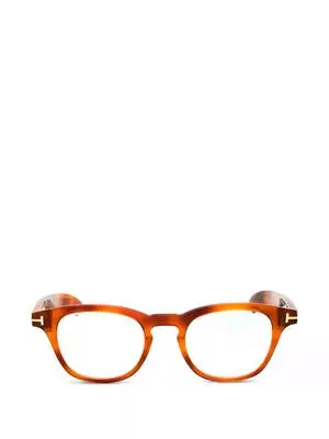 TOM FORD Round Frame Eyeglasses - Brown