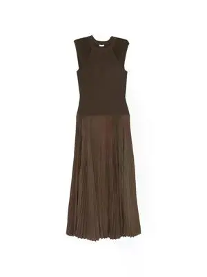 JOSEPH Nereus Pleated Cutout Maxi Dress