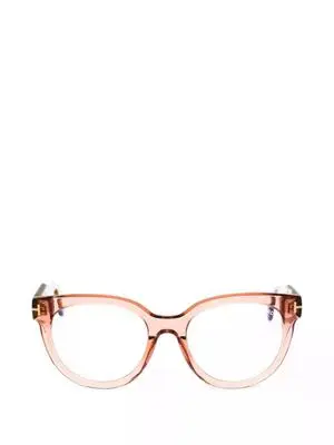 TOM FORD Round-frame Glasses - Brown