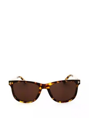 TOM FORD Rectangle Frame Sunglasses - Brown