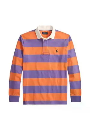 Polo Ralph Lauren Striped Long-sleeve Polo Shirt - Orange