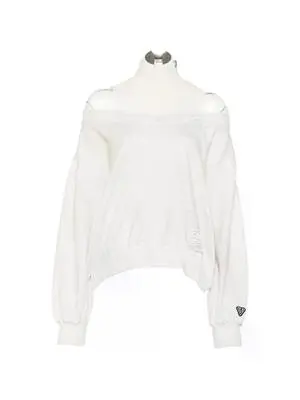 Mihara Yasuhiro Cold-shoulder Layered-effect Sweater - Grey