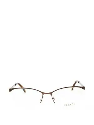 Escada Geometric Frame Eyeglasses - Brown
