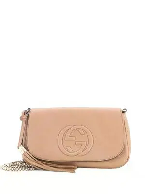 Gucci Soho Chain Leather Medium Crossbody Bag - Neutrals
