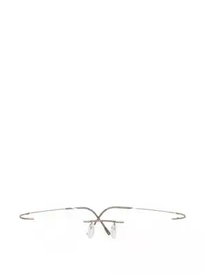 SILHOUETTE Titan Minimal Art Oval-frame Eyeglasses - Gold