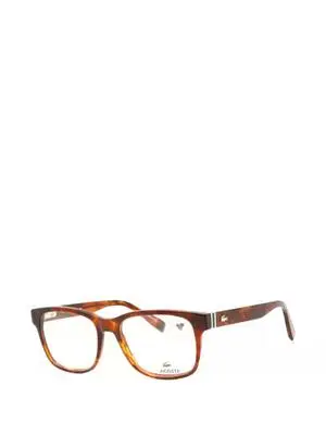 Lacoste Tortoiseshell-effect Rectangle-frame Glasses