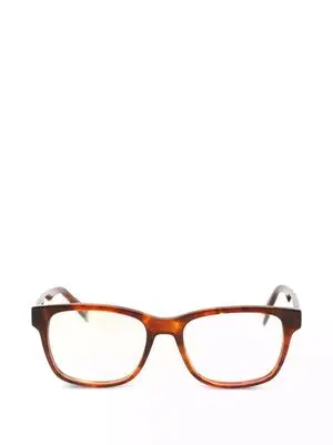 Lacoste Tortoiseshell-effect Rectangle-frame Eyeglasses - Brown