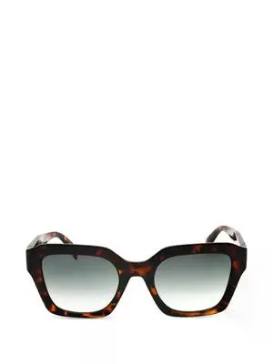 LEVI'S Tortoiseshell Effect Rectangle Frame Sunglasses - Brown
