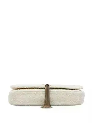 Saint Laurent 2020 Tweed Monogram Kate 99 Tassel Bag Satchel