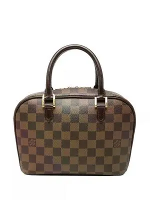 LOUIS VUITTON 2004 Damier Ebene Mini Sarria Handbag