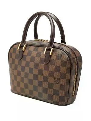 LOUIS VUITTON 2004 Damier Ebene Mini Sarria Handbag