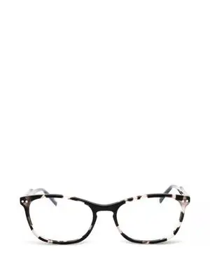 LEVI'S Tortoiseshell-effect Oval Frame Eyeglasses - Black