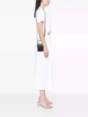 Celine 2022 Mini Triomphe Coated Canvas Vanity Case Satchel