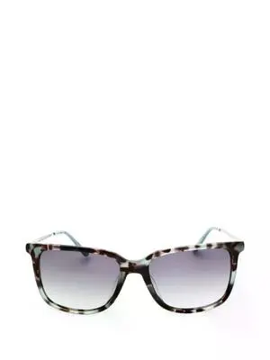 Calvin Klein Tortoiseshell-effect Rectangle-frame Sunglasses - Blue