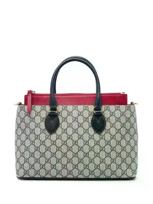 Gucci 2016-2026 Gg Supreme Linea A Satchel - Neutrals