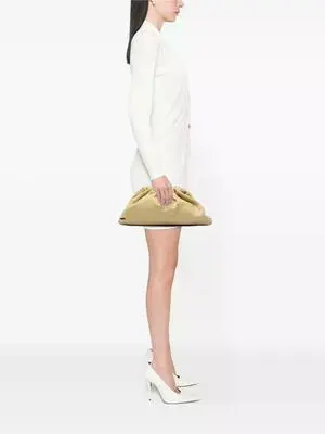 Bottega Veneta 2012-2026 Lambskin The Pouch Clutch Bag - Neutrals