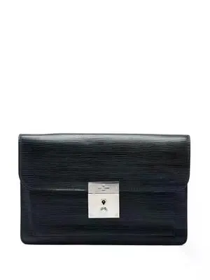 LOUIS VUITTON 2015 Epi Neo Belaia Clutch Bag - Black