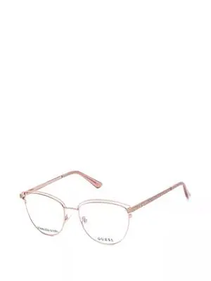 Guess Glitter-effect Cat-eye Glasses - Gold