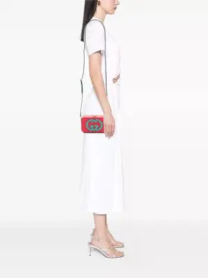 Gucci 2016-2026 Calfskin Interlocking G Crossbody Bag - Red
