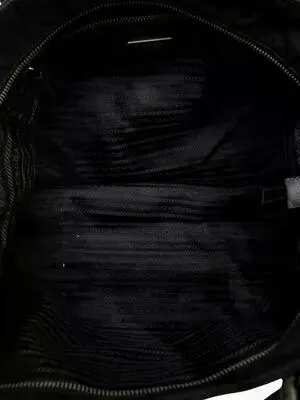 Prada 2013-2026 Saffiano Trimmed Tessuto Tote Bag