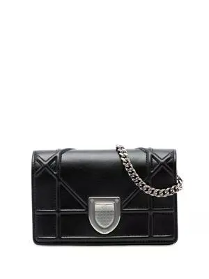 Dior 2016 Baby Lambskin Diorama Flap Crossbody Bag - Black