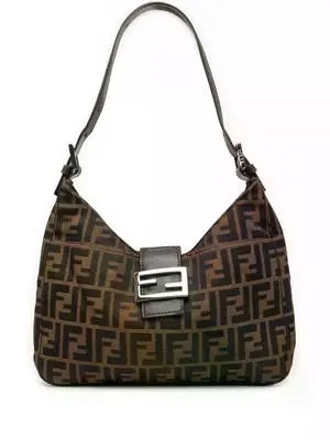 Fendi 2009 Zucca Canvas Shoulder Bag - Brown