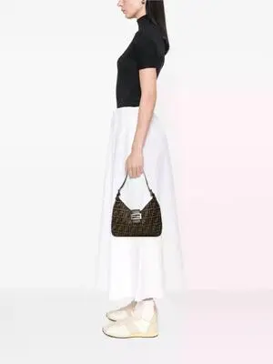Fendi 2009 Zucca Canvas Shoulder Bag