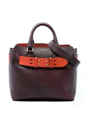 Burberry 2018-2026 Small Bicolor Leather Marais Belt Bag Satchel - Red
