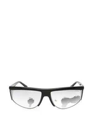 Guess Oval Frame Mirrored Sunglasses