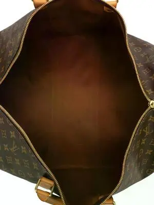 LOUIS VUITTON 2001 Monogram Keepall Bandouliere 55 Travel Bag