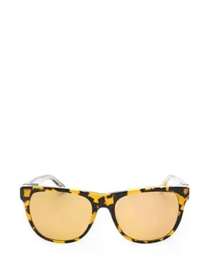 Guess Tortoiseshell Effect Oval-frame Sunglasses - Brown