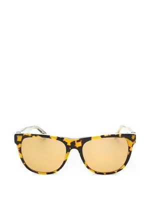 Guess Tortoiseshell Effect Oval-frame Sunglasses - Brown