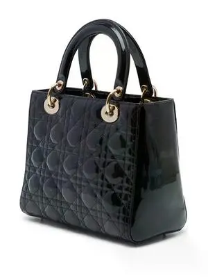 Dior 2014 Medium Patent Cannage Lady Satchel