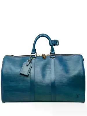 LOUIS VUITTON 1994 Epi Keepall 45 Travel Bag - Blue
