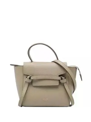 Celine 2020 Pico Grained Calfskin Belt Bag Satchel - Brown