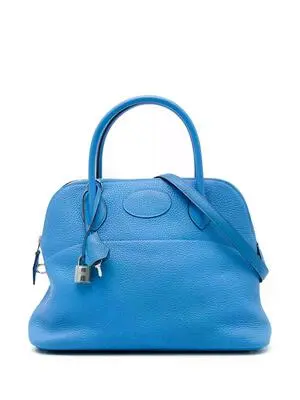 Hermès 2015 Clemence Bolide 31 Satchel - Blue