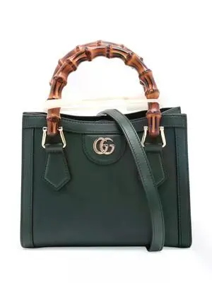 Gucci 2016-2026 Mini Calfskin Bamboo Diana Satchel - Green