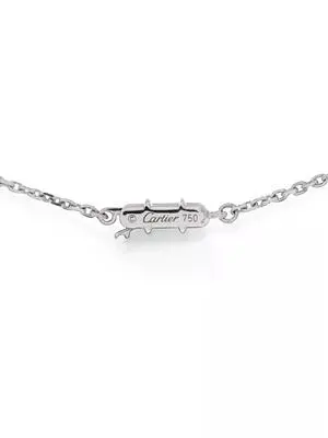Cartier C Heart De Pendant 18k White Gold With Pave Diamonds Necklace - Silver