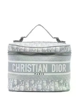 Dior 2020 Oblique Canvas Diortravel Case Vanity Bag - Grey