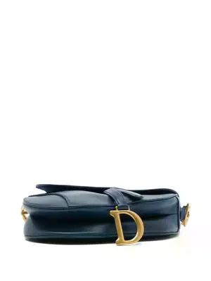 Dior 2021 Gradient Calfskin Saddle Bag Shoulder Bag