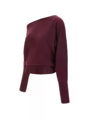 Marella Boat-neck Sweater - Red