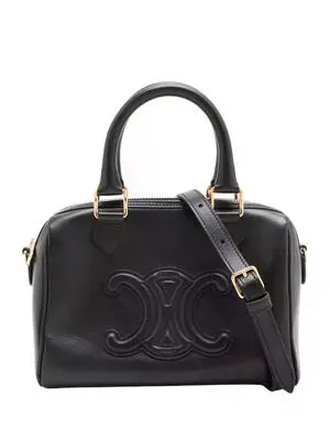 Celine 2015-2026 Smooth Calfskin Cuir Triomphe Satchel - Black