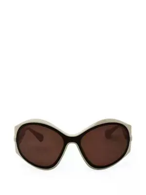 MAX&CO. Oversized Geometric-frame Sunglasses - Neutrals