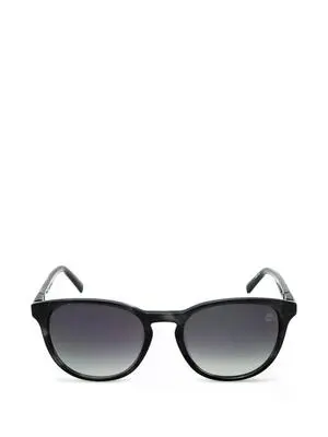 Timberland Round Frame Polarized Sunglasses - Black