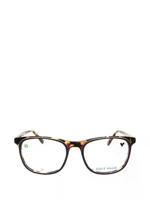 Cole Haan Tortoiseshell-effect Rectangle-frame Glasses - Brown
